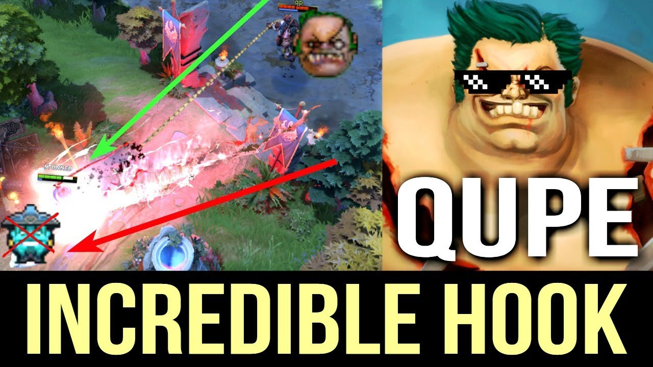 Most Epic Hook 😂! Qupe Best Pudge WTF Hook Max Range Dota 2 [Must Watch ...