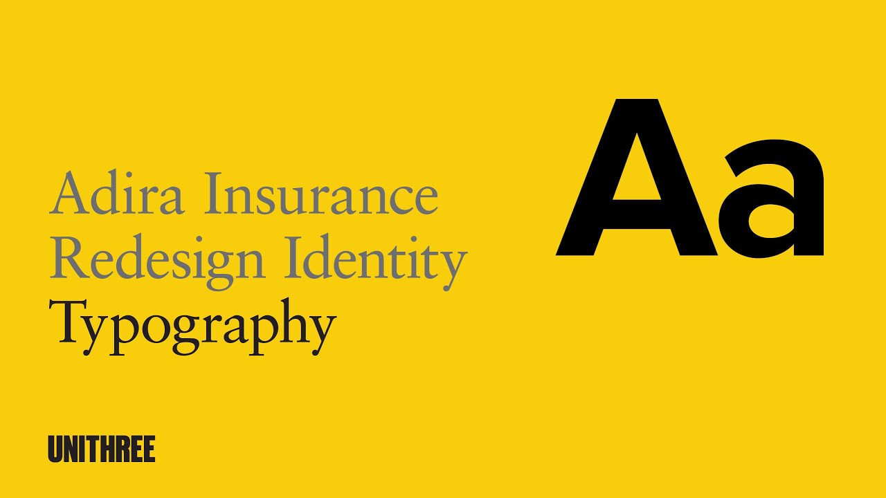 Typography - Adira Insurance Redesign identity - YouTube