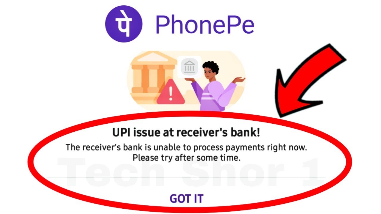 How to Fix UPI Issue At Receiver's Bank Problem Solve 100% - YouTube