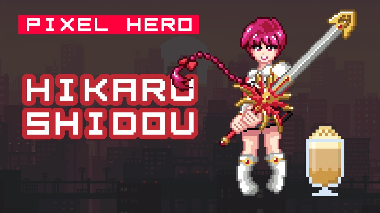 [ Pixel Art Timelapse ] PIXEL HERO - Hikaru Shidou (Magic Knight Rayearth) - YouTube