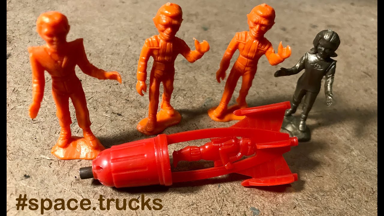 Vintage MPC "Fireball XL5" Venus and Commander Zero Figures, 1964? And ...