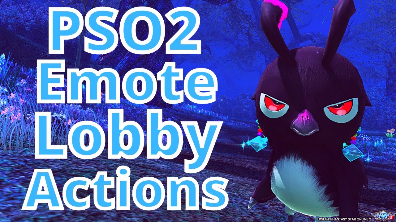 PSO2 462: Dance 55 Emote Lobby Action - YouTube
