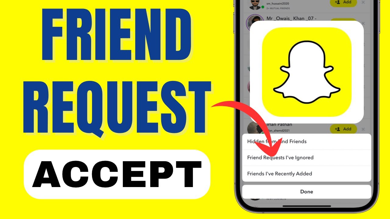 How To Accept Friend Request On Snapchat | Snapchat Pe Friend Request ...