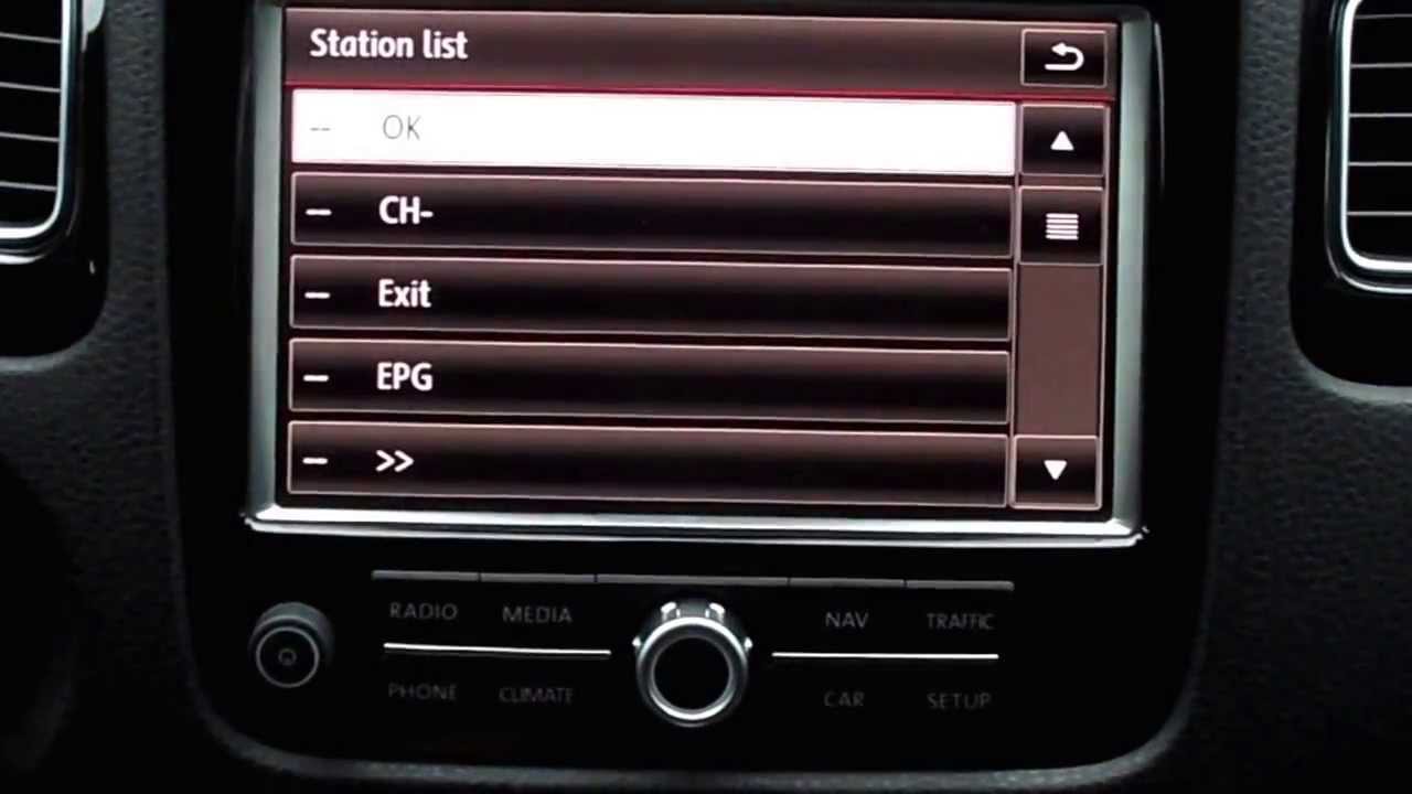 VNSmedia HD4TV VW Touareg RNS 850 DVB-T - YouTube