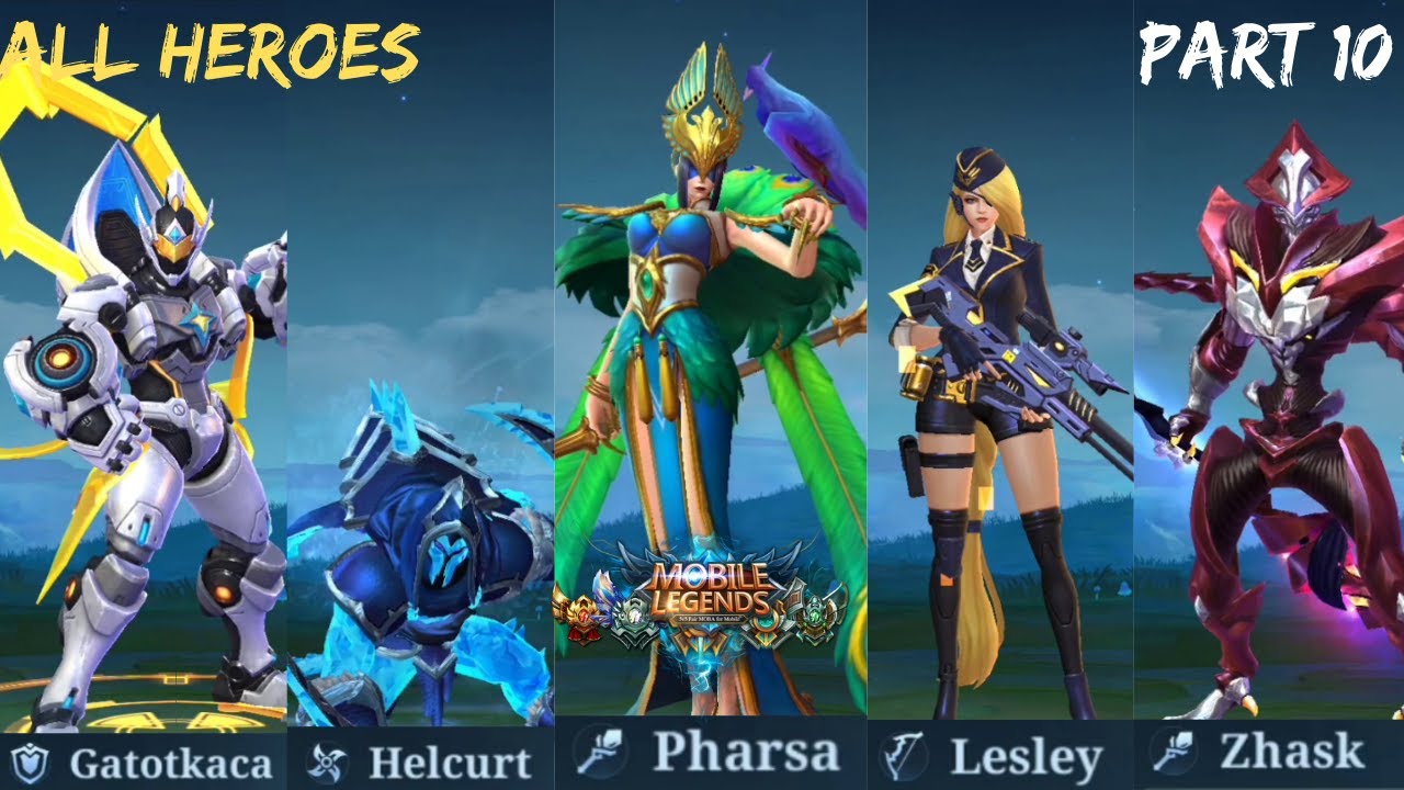 All Heroes Mobile Legends Bang Bang in 2021 - MLBB All Hero Animation ...