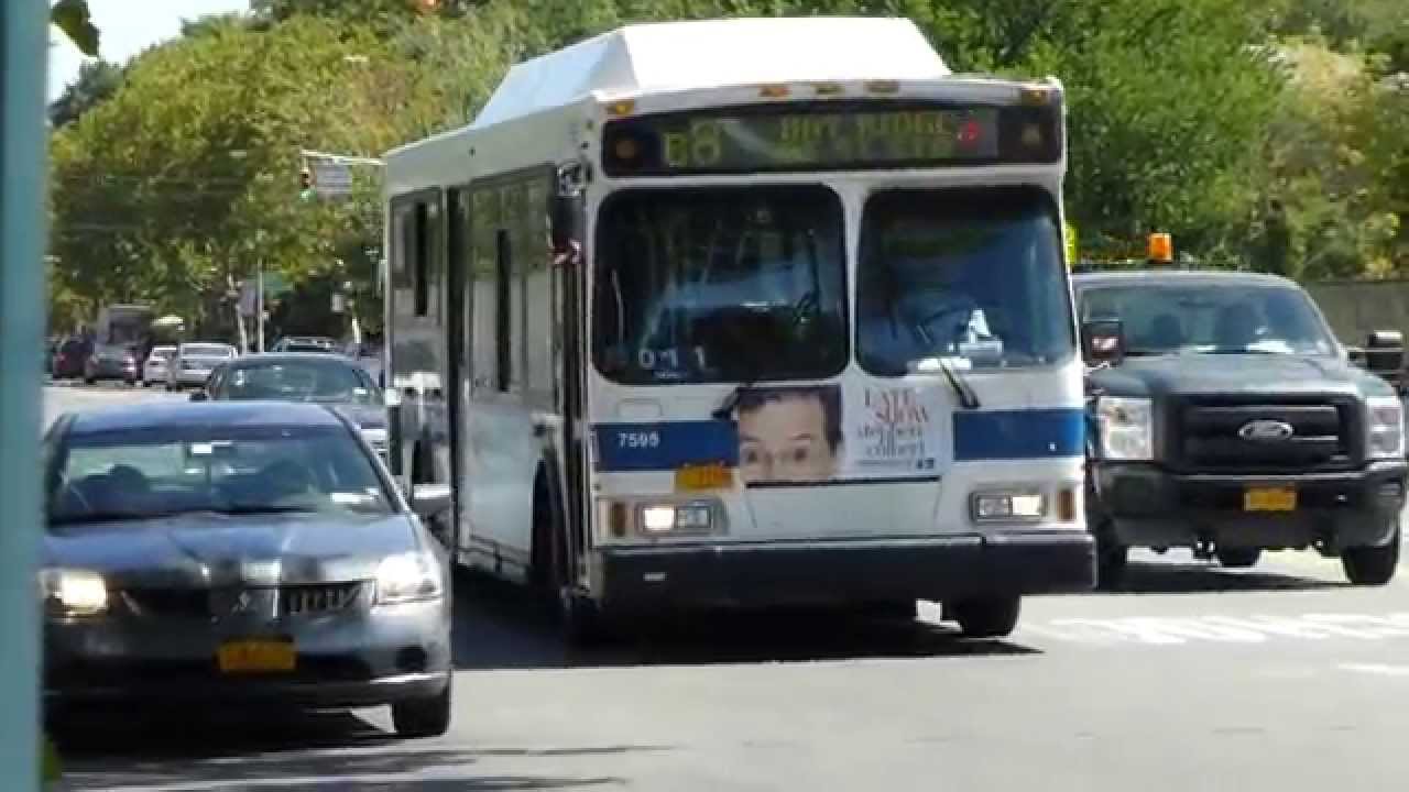 MTA NYCT Bus: 2003 Orion VII CNG N.I.S. Bus #7568 & B8 Buses #7595 at ...