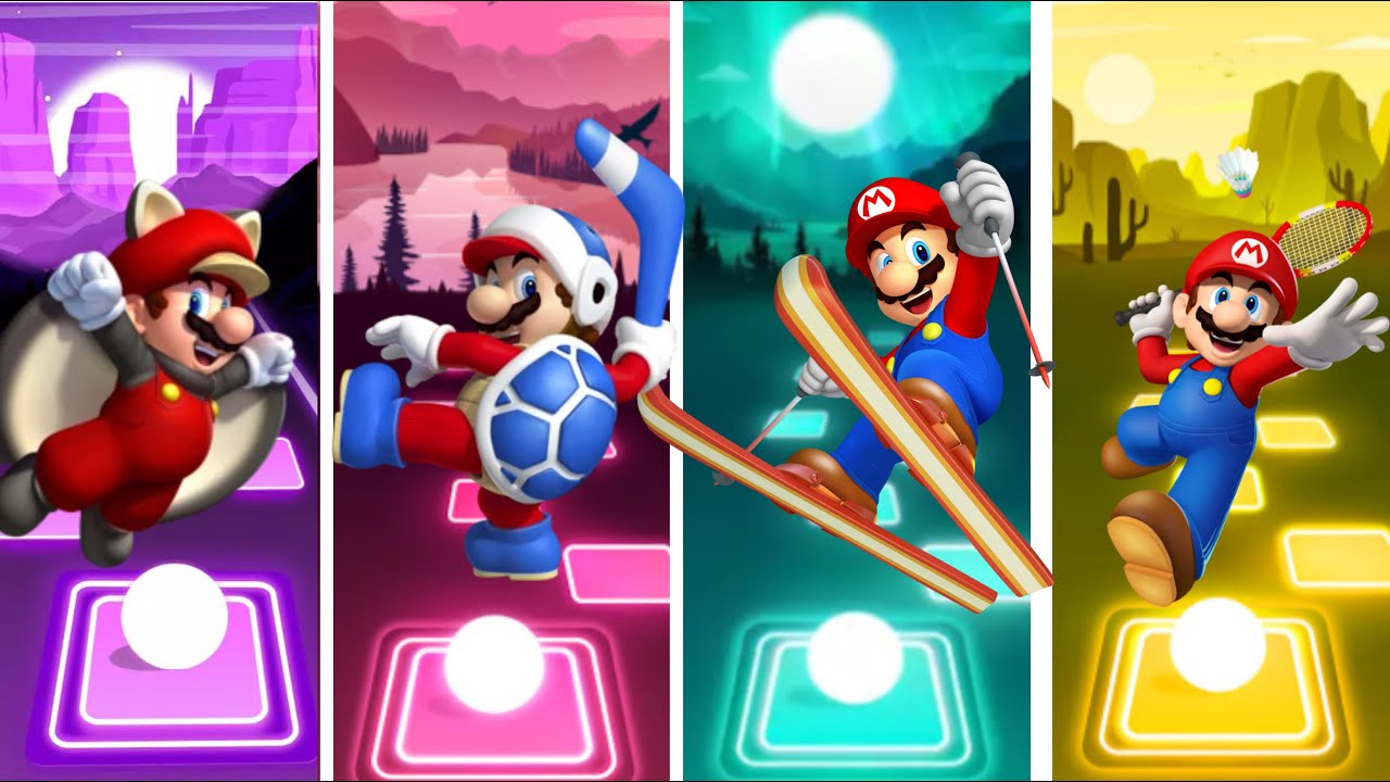 Super Mario Team - Tiles Hop EDM Rush Game - YouTube