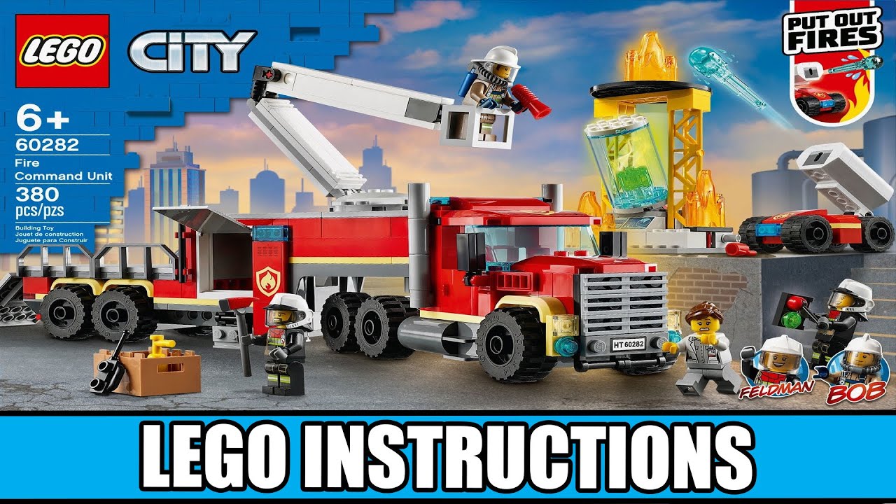 LEGO Instructions – Fire Command Unit – 60282 LEGO City - YouTube