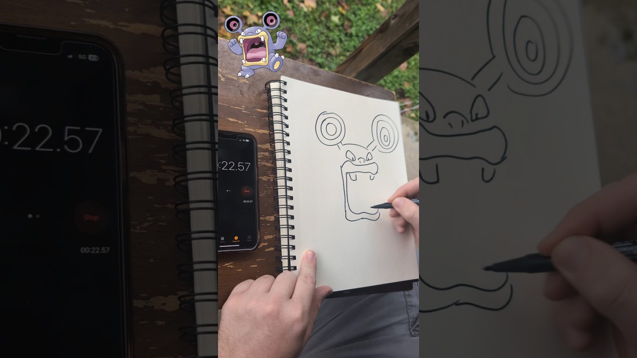 Drawing the Pokémon, Loudred in 30 seconds #art #drawing #pokemon # ...