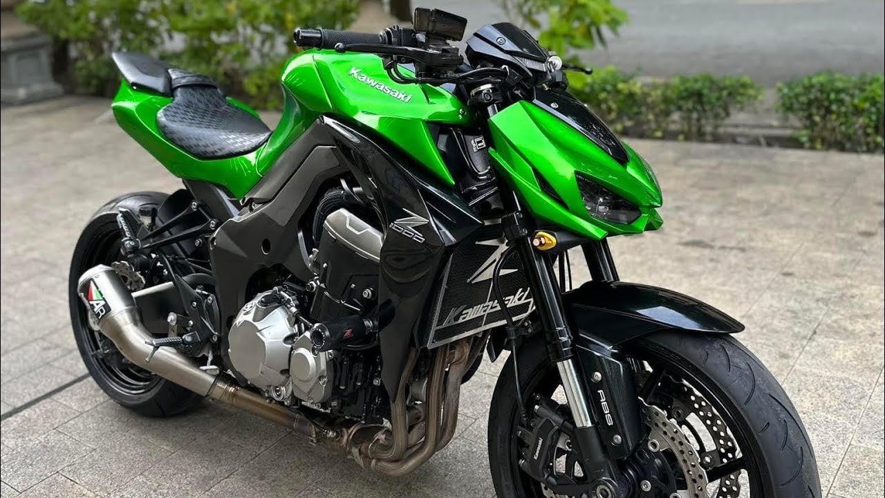 Kawasaki Z1000 ABS date 2015 độ pô Austin Gp - YouTube