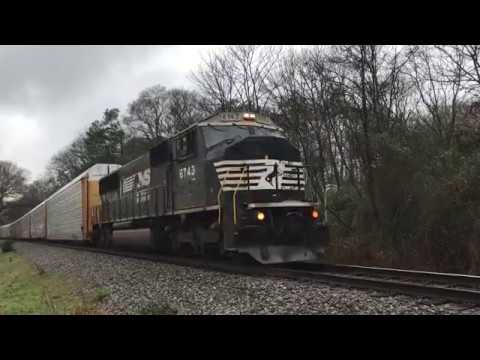 NS 6743 Leads G46 (Autoracks) Thru Norcross, GA 2/28/19 - YouTube