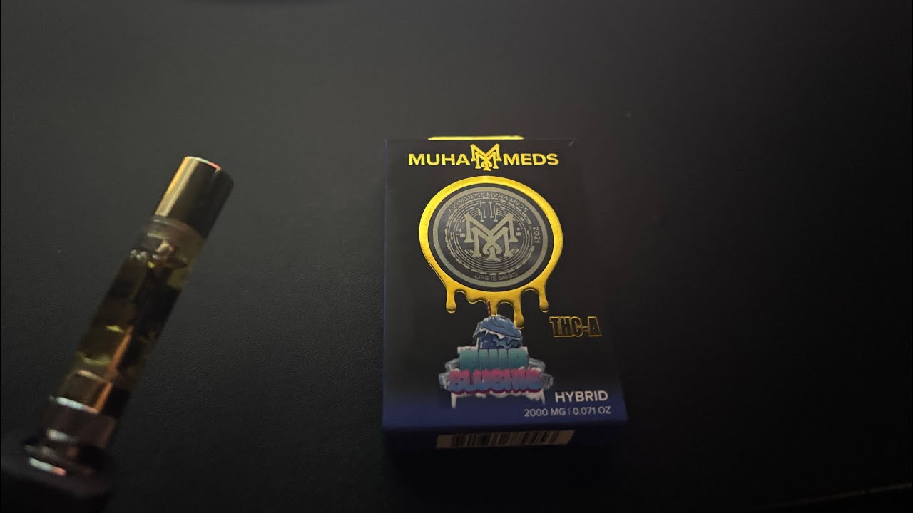 Muha Meds THC-A Blue Slushie 2g Cartridge - YouTube