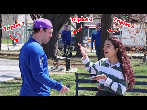 Triplets SHOCK Strangers! Picture Deja Vu Prank