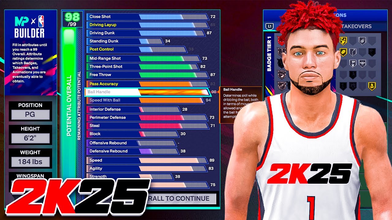 NBA2K25 MyPlayer Builder Full Breakdown + NEW Badges, Takeovers, Cap ...