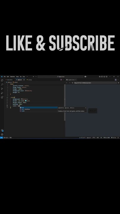 Digital Clock using HTML, CSS & JAVASCRIPT #howtocreateawebsiteusinghtmlandcss #clonewebsite # ...