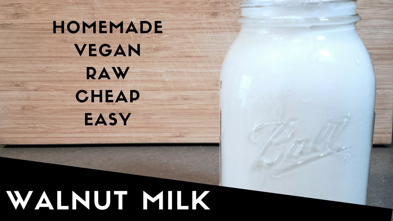 How To Make Homemade Raw Walnut Milk - YouTube