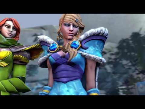 DotA 2   Lina  vs. Crystal Maiden(sisters of battle)
