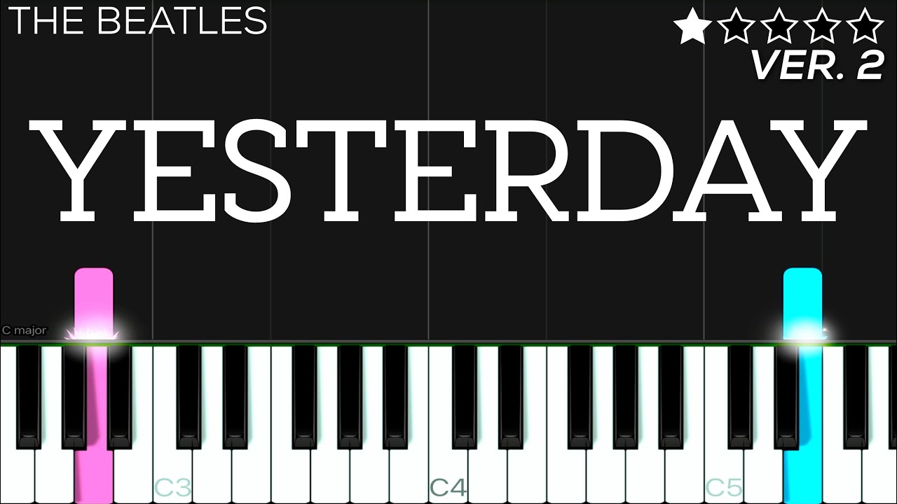 The Beatles - Yesterday | EASY Piano Tutorial Acordes - Chordify