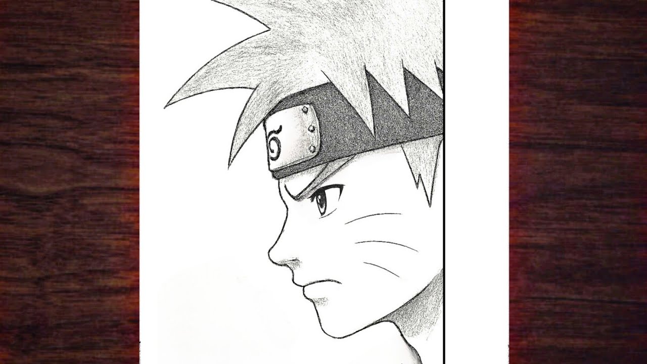 How to Draw Naruto Uzumaki side view | Easy Anime Drawing Tutorial ...