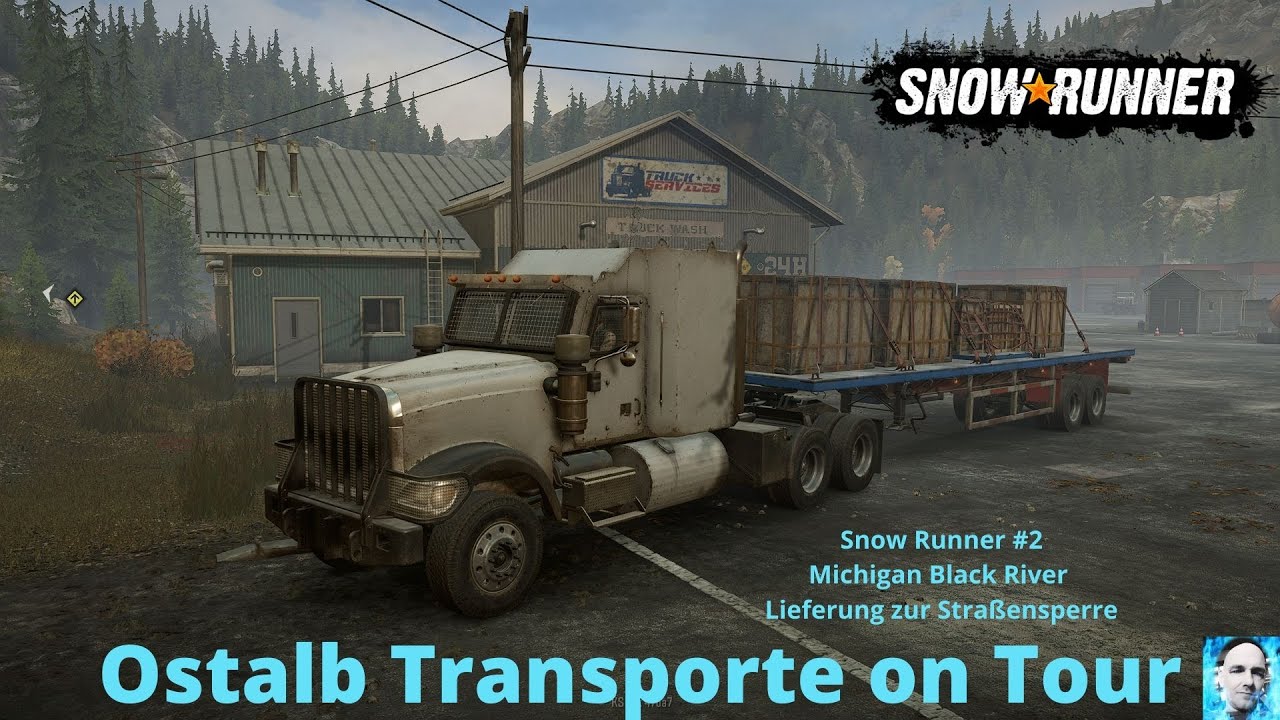 Snow Runner #2 Ostalb Transporte on Tour in Michigan USA Black River ...