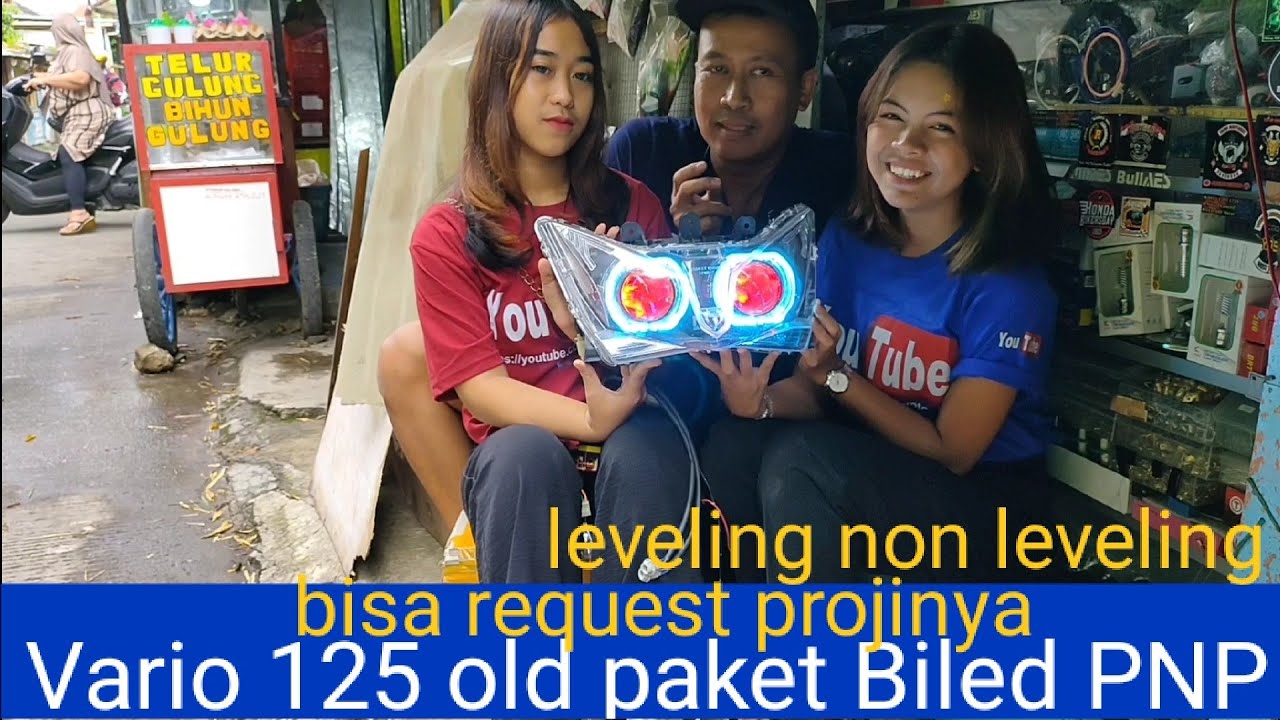 Vario 125 old paket Biled PNP leveling sinar otomotif - YouTube