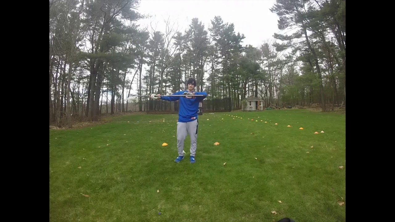 Long pole passing drill to improve long toss accuracy. - YouTube