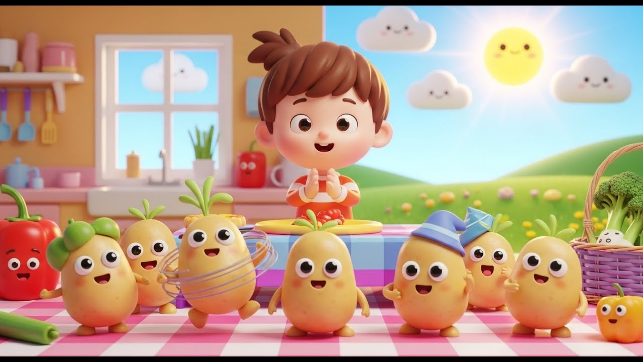 One Potato, Two Potatoes – Fun Kids Rhyme About Counting - YouTube