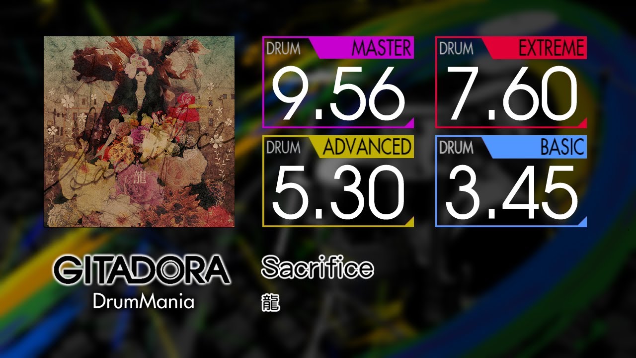 【GITADORA】 Sacrifice (MASTER ~ BASIC) Drum - YouTube