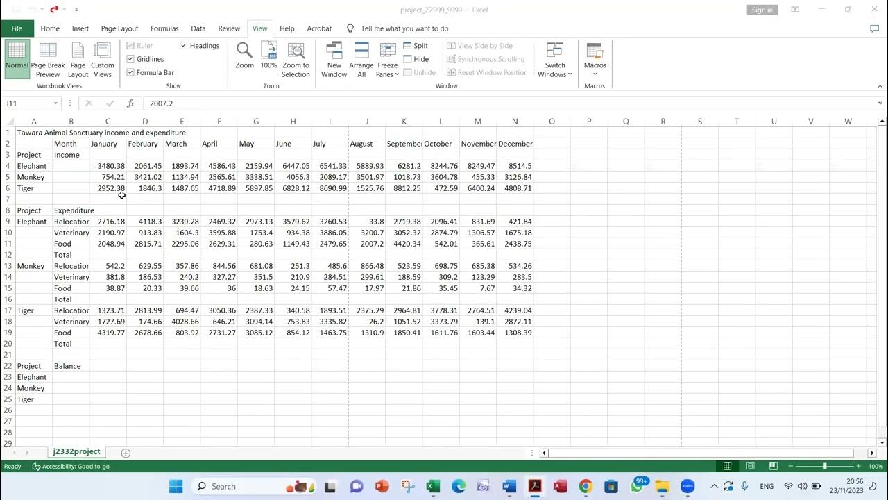Cambridge ICT Practical 23 June P32 Spreadsheet with Sum and Conditional Formatting - YouTube