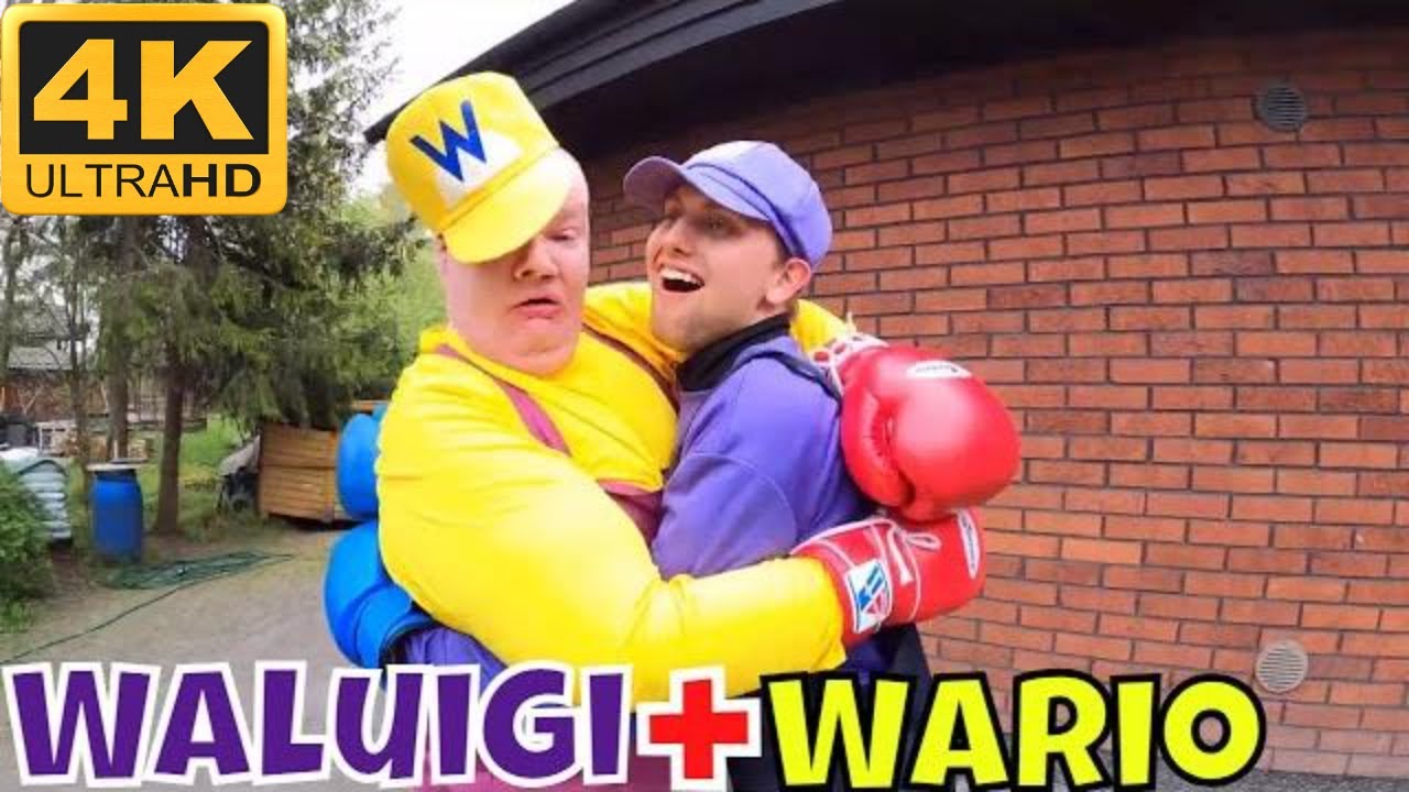 Wario and Waluigi in real life 4K ULTRA HD - YouTube