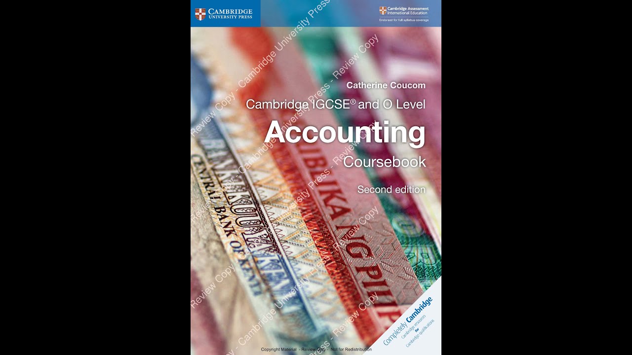 Cambridge IGCSE and O Level Demo 1 Accounting Grade IX and X Section 1 ...