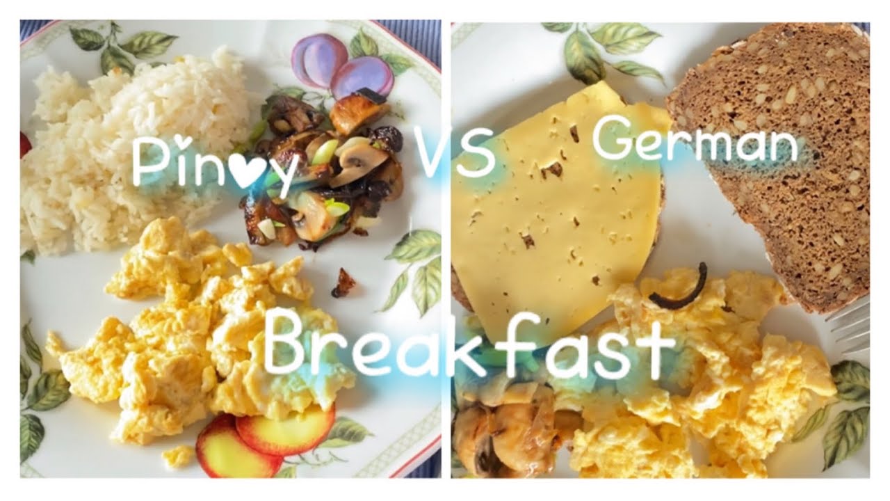 Filipino vs German Breakfast || Couple Style || Healthy & Happy Life ...