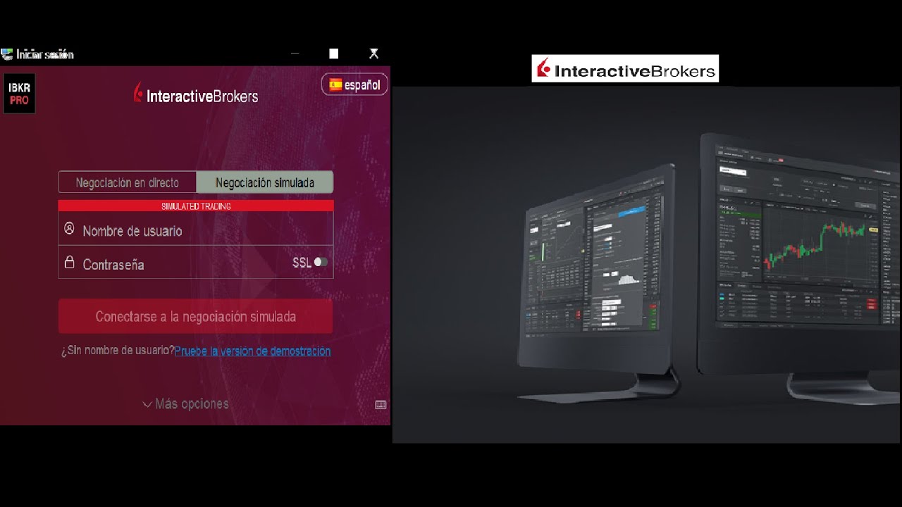 Primera pantalla de Interactive Brokers. Tutorial - YouTube