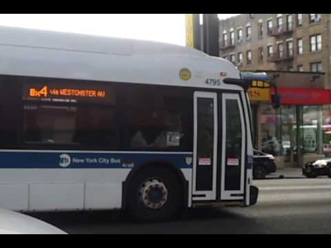 MTA NYCT Bus: 2013 NFI XD60 #4795 on the Bx4 - YouTube