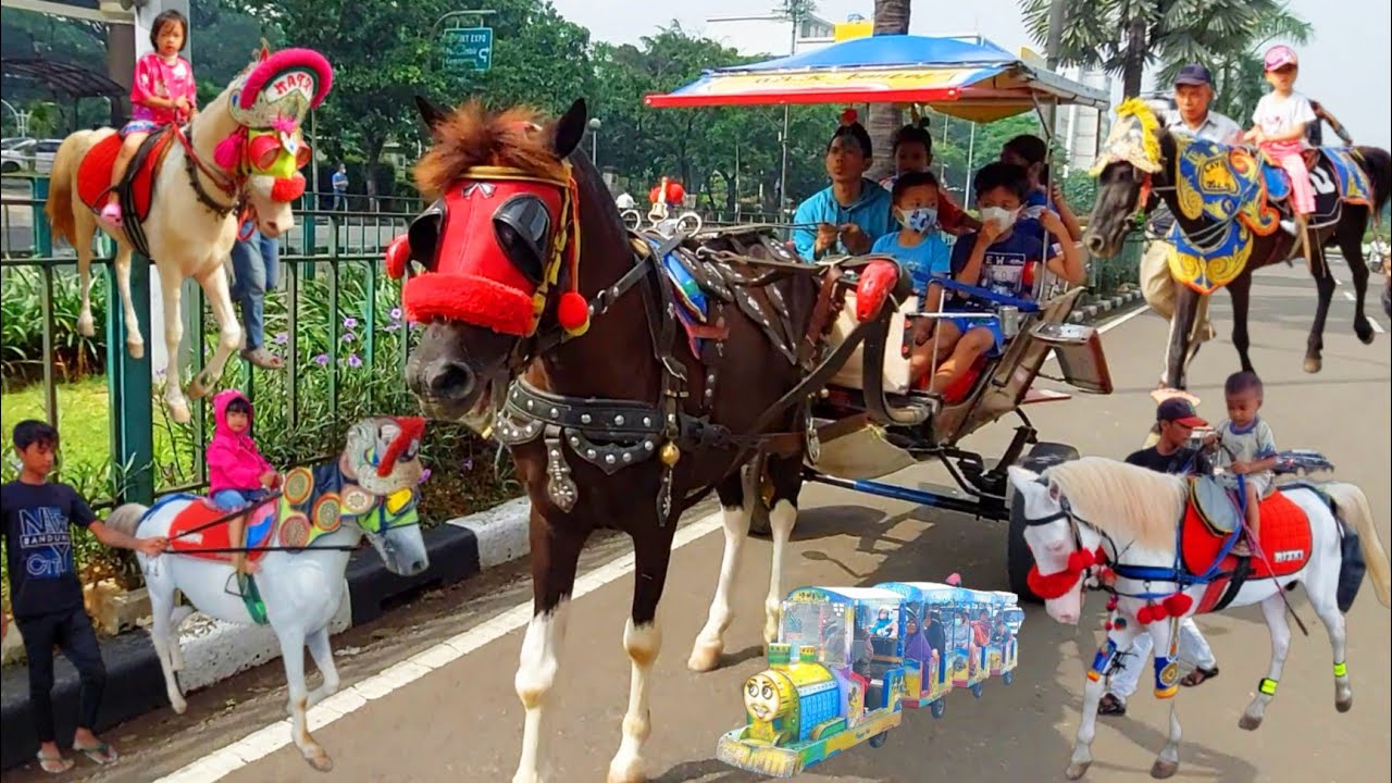 Kuda | Naik Kuda Delman Populer | Kuda Pink | Kuda Kuda|Lagu naik ...