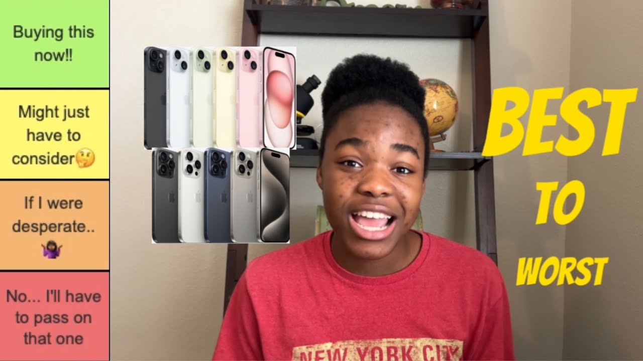 Tier Ranking iPhone 15 AND 15 Pro Color Ways from BEST to WORST - YouTube