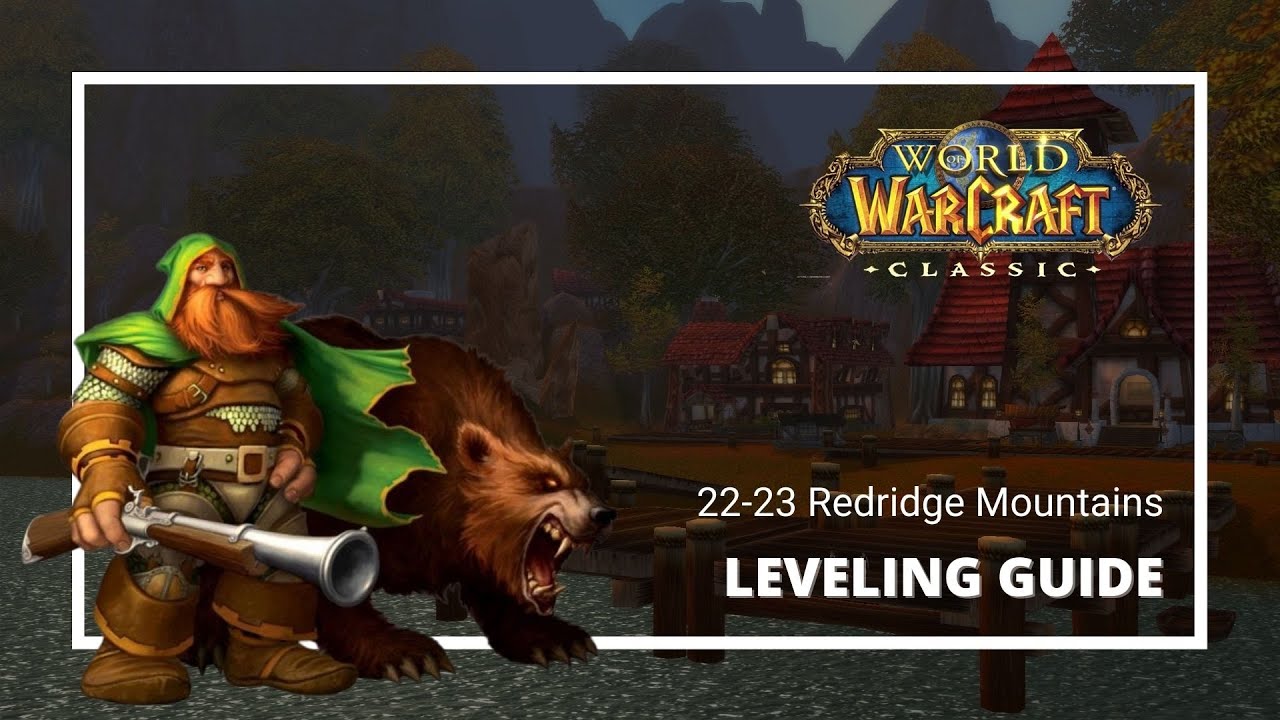 WoW Classic Alliance Leveling Guide 22-23 Redridge Mountains - YouTube