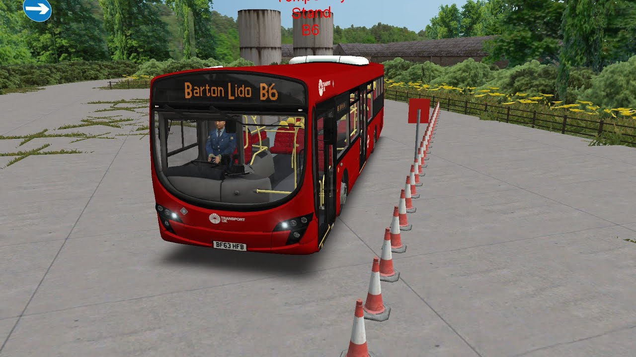 OMSI 2: Route B6 - Birch Estate to Barton Lido, Map - Bowdenham V5 ...