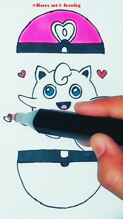 Love Ball Surprise Fold | Pokemon #shorts #viral #art - YouTube