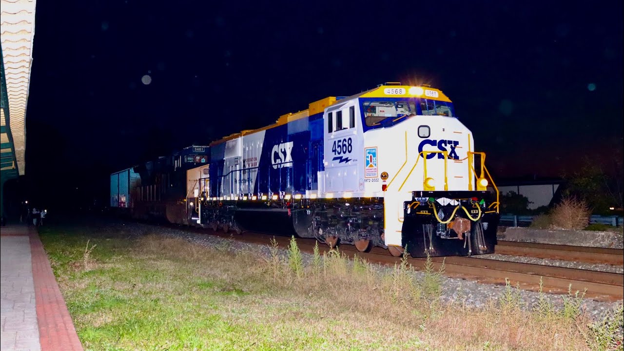 CSX 4568 50th Anniversary Operation Lifesaver leads B728/B780 combo ...