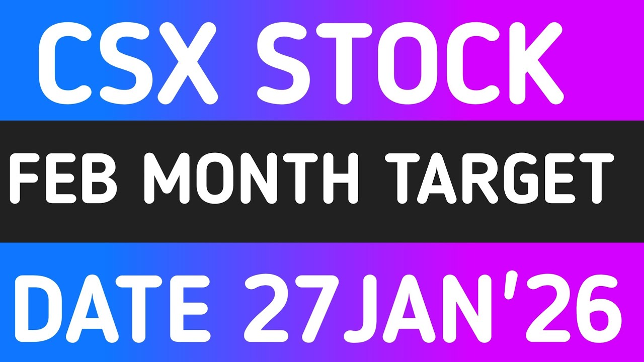 CSX CORPORATION STOCK LATEST NEWS 27JAN'26/CSX STOCK LATEST ANALYSIS ...