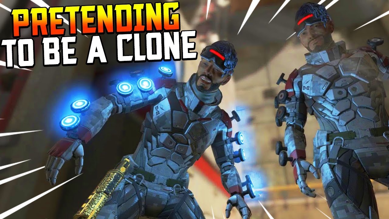 Pretending to be a Mirage Clone in Apex Legends - YouTube