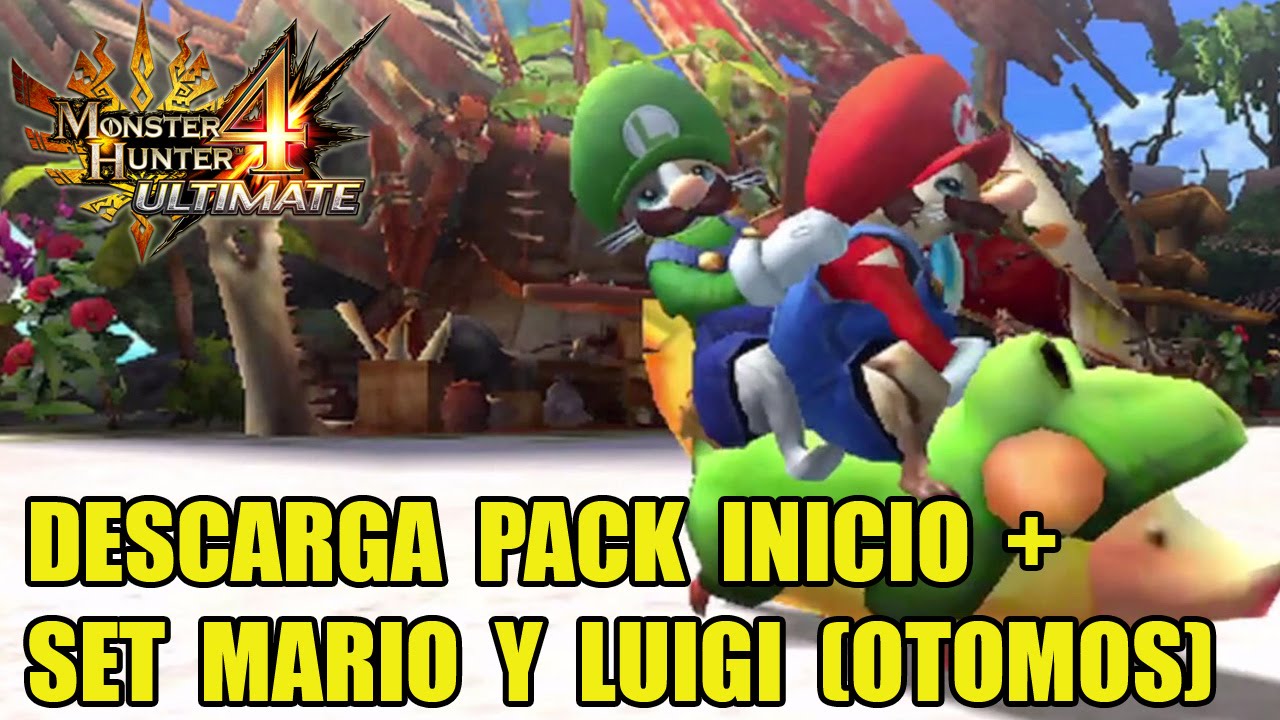 Monster Hunter 4 Ultimate: descarga pack de inicio + Trajes de Mario y ...