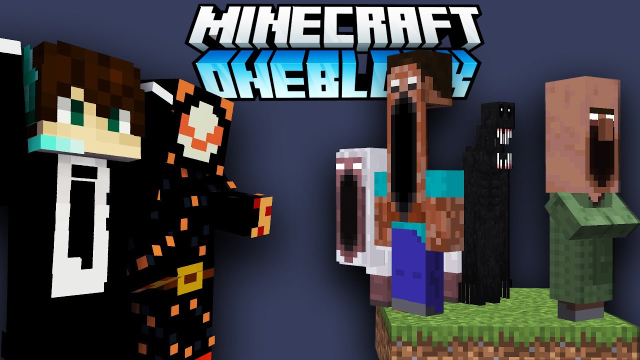 Surviving on ONE BLOCK with EVERY HORROR MOD.......(മലയാളം) - YouTube