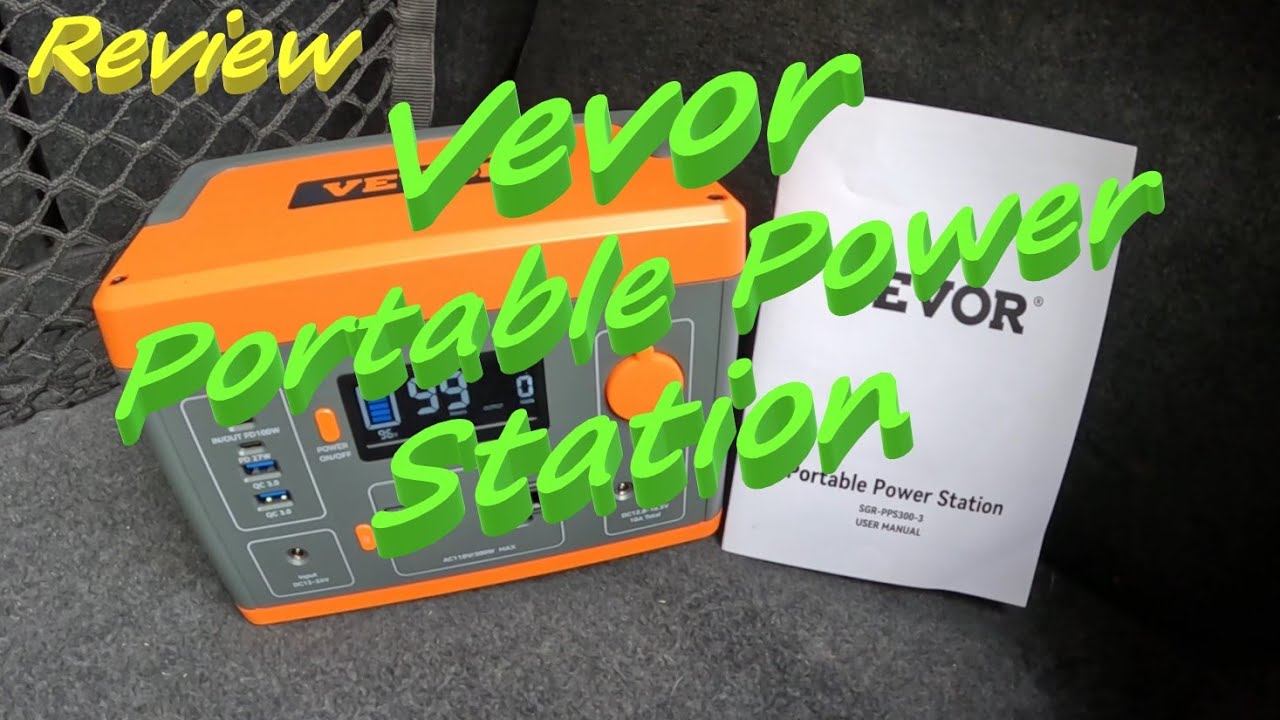 Vevor Portable Power Station - 300W - Lithium Ion Battery - Solar ...