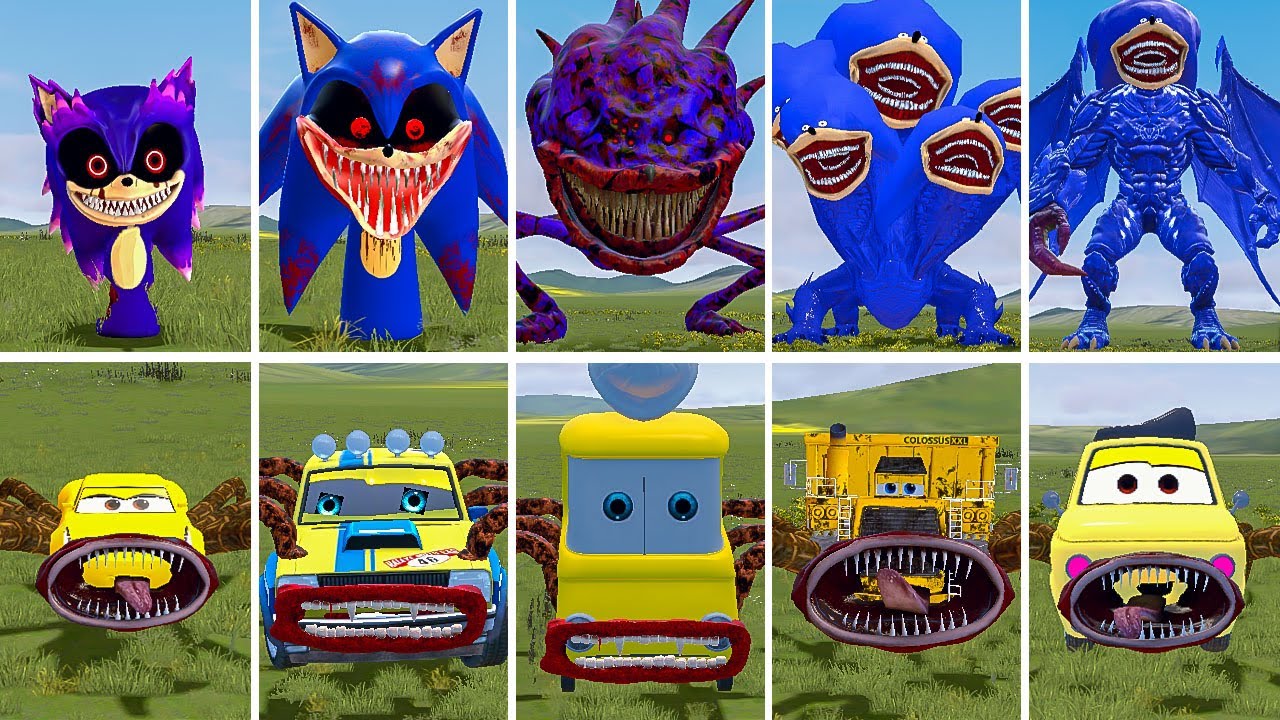 EVOLUTION OF ALL SCHOOL BUS EATER VS EVOLUTION OF ALL SONIC TAPES ...