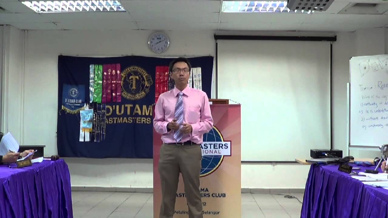20131003 D'Utama Toastmaster: Humor Session - YouTube