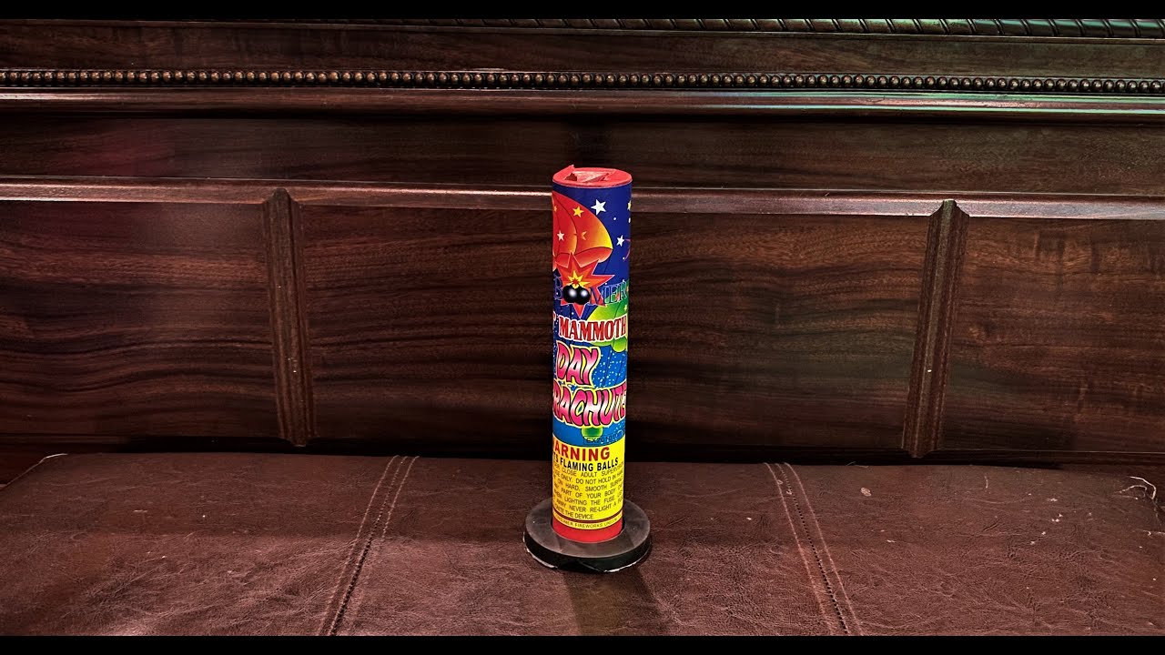 Boomer Fireworks - 40" Mammoth Day Parachute - YouTube