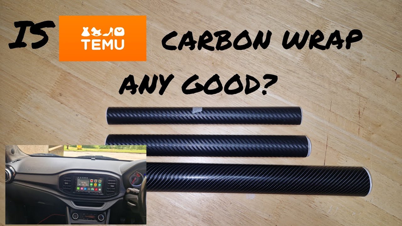 Is TEMU Carbon Fibre Wrap Any Good? - YouTube
