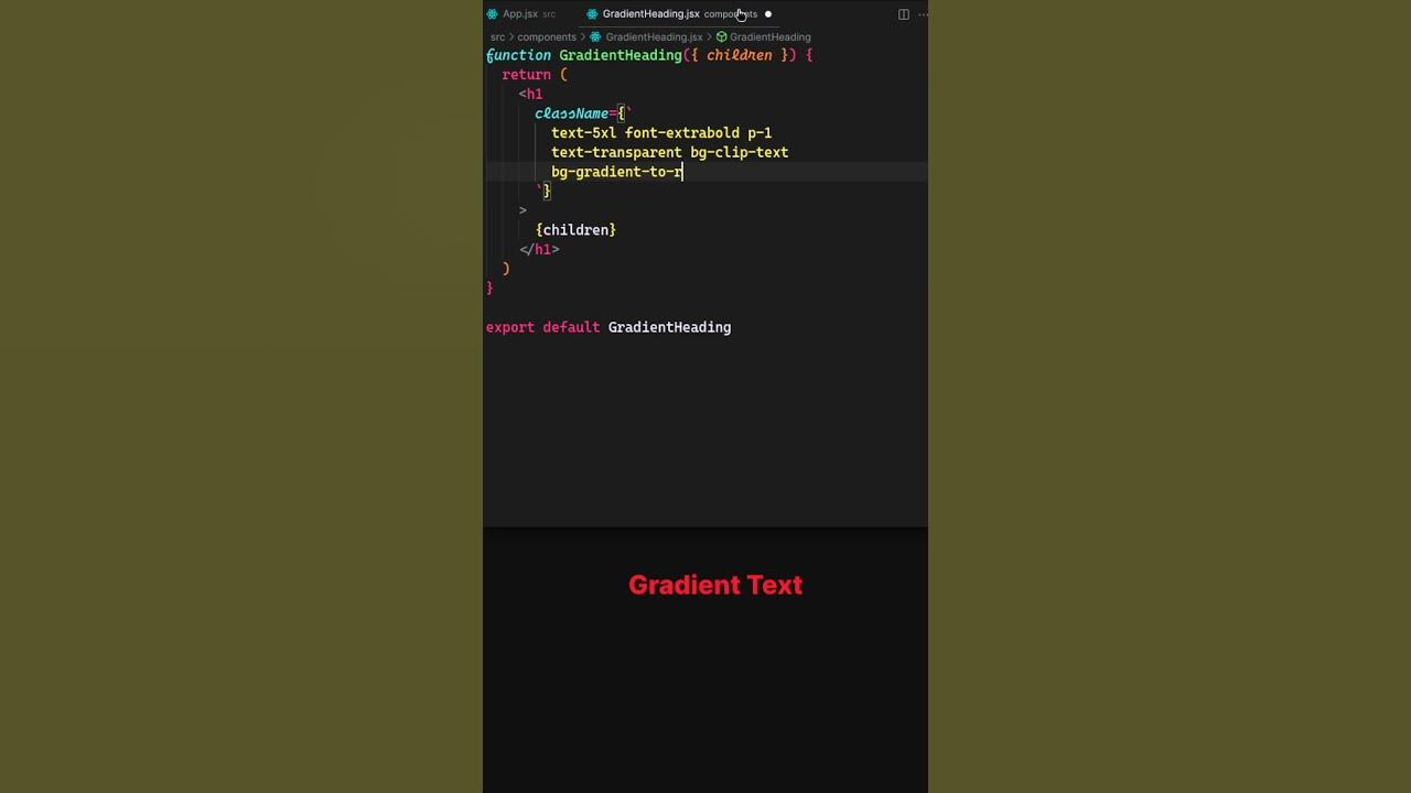 Stunning Text Gradients With Tailwind Css Reactjs Coding Tailwindcss Reactjstutorial Code